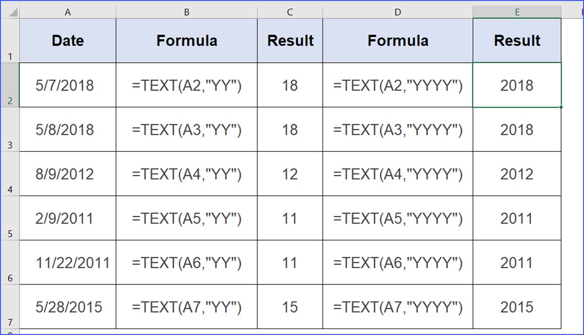 How To Convert A Date Into Year With Two Digits Excelnotes