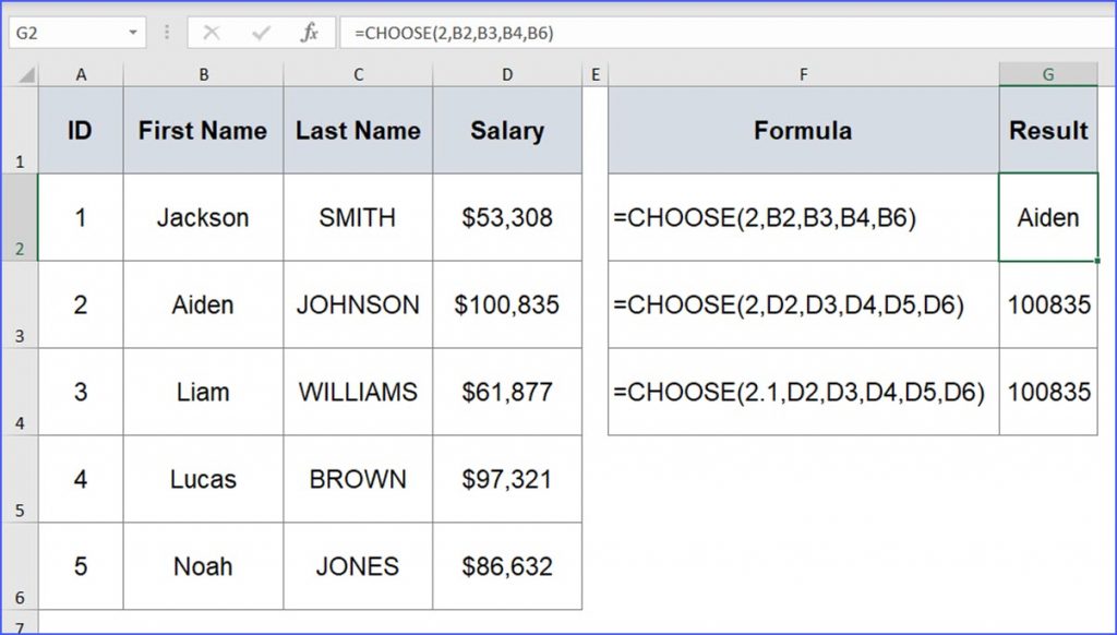 How to Use CHOOSE Function - ExcelNotes How to Use CHOOSE Function - ExcelNotes