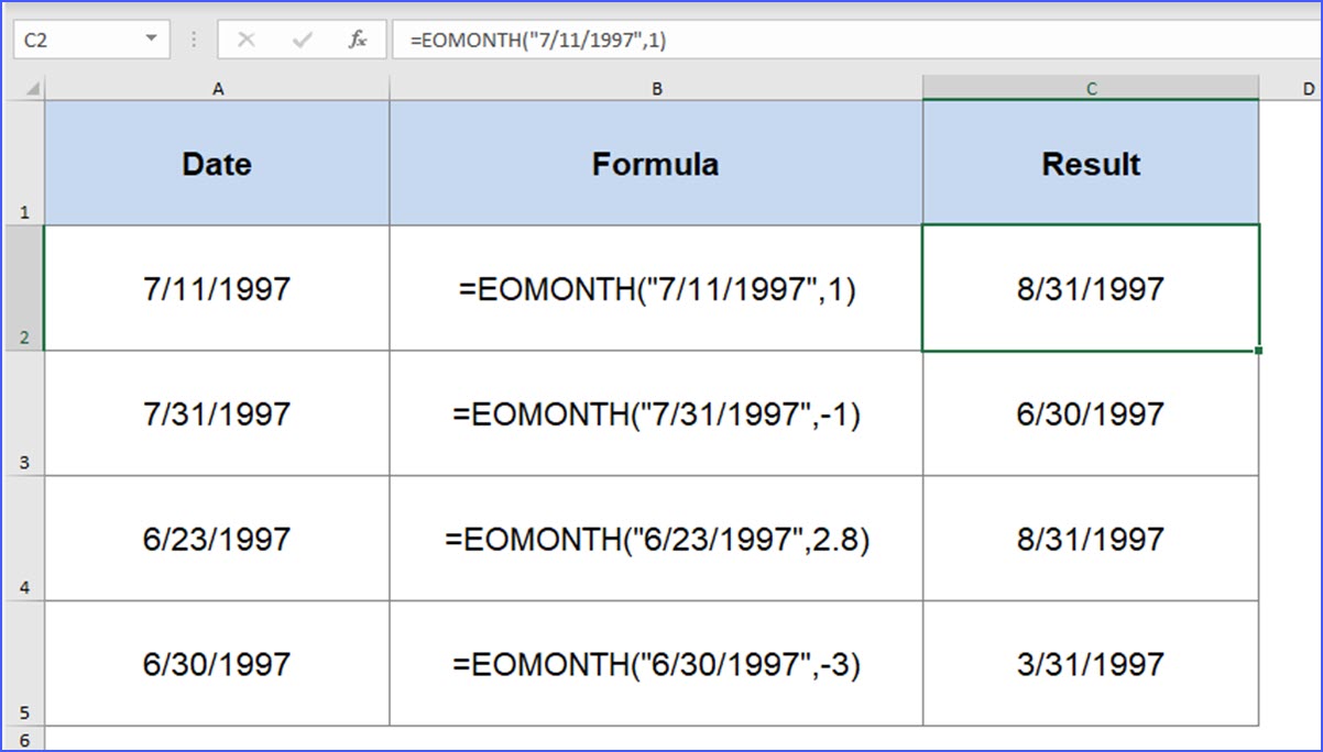 How to Use EOMONTH Function - ExcelNotes How to Use EOMONTH Function - ExcelNotes