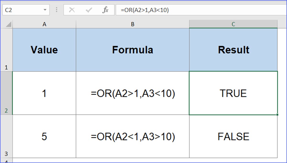 How to Use OR Function - ExcelNotes