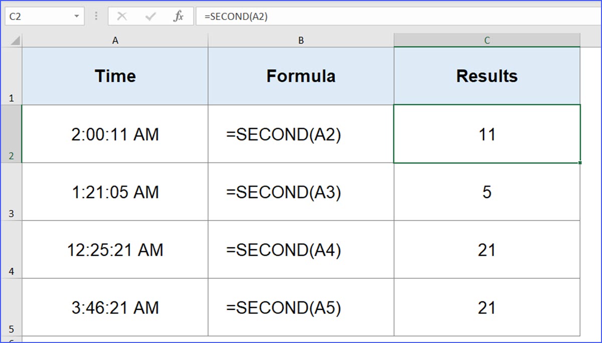 How To Use Second Function Excelnotes