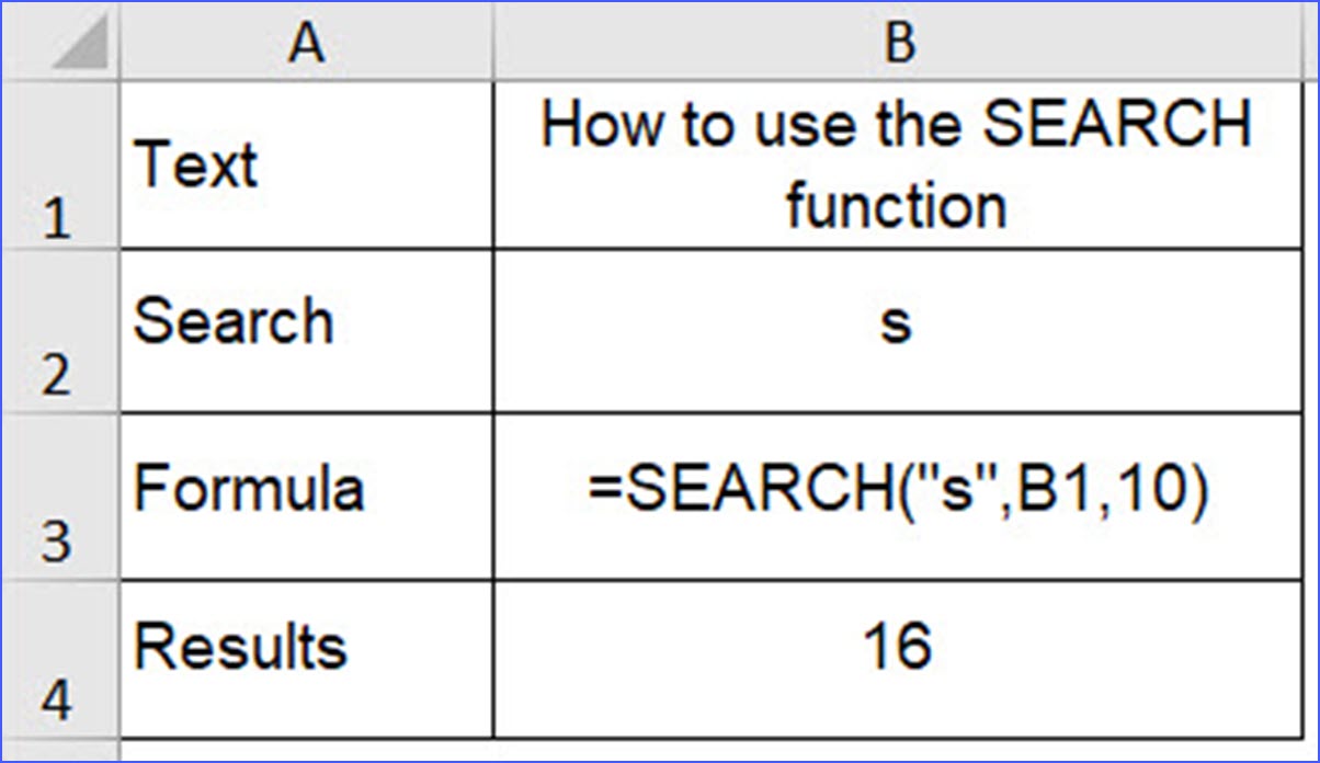 How to Use SEARCH Function - ExcelNotes
