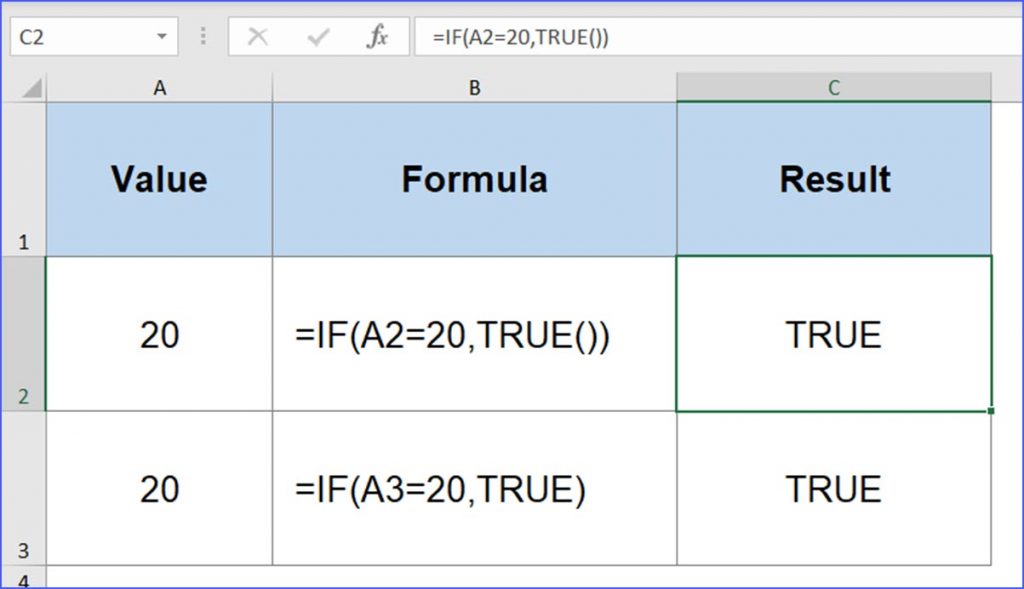 How To Use TRUE Function ExcelNotes