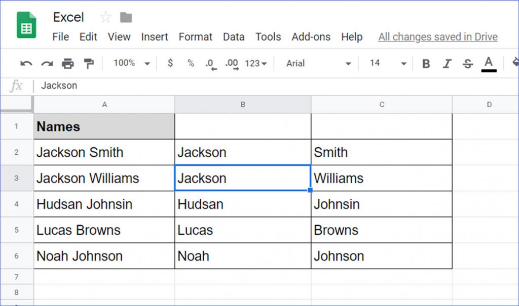 How To Split Names In Google Sheets ExcelNotes