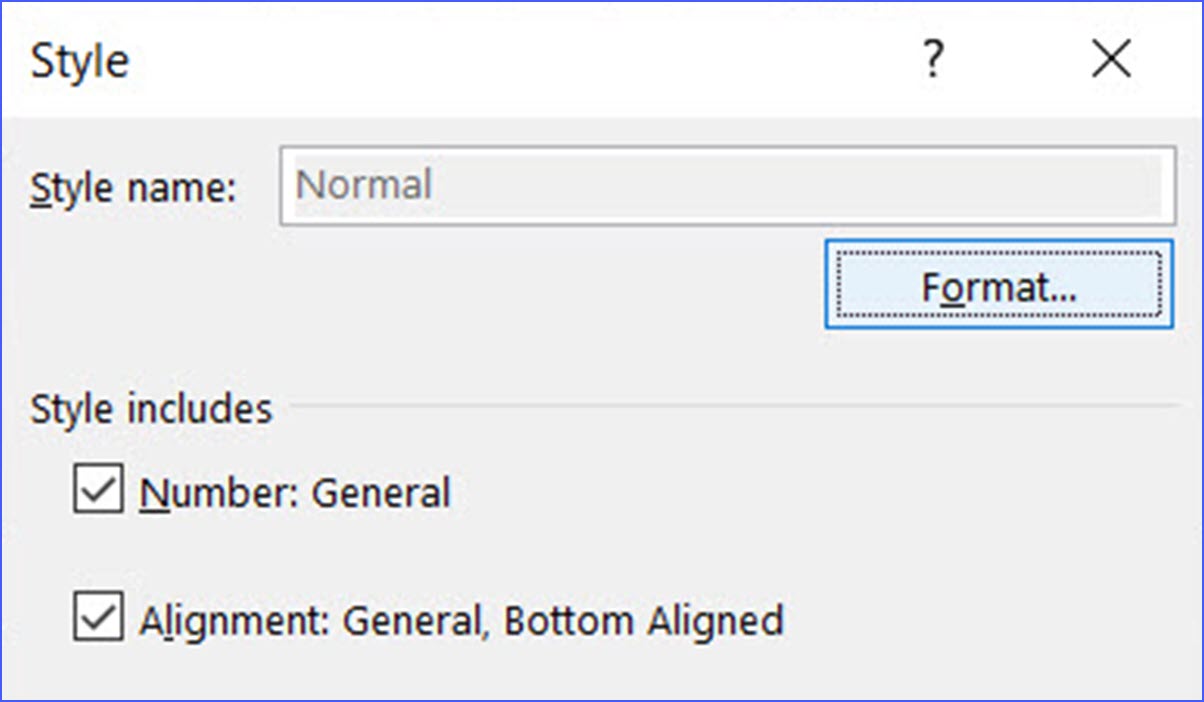 Alt+Apostrophe: Format Style Box - ExcelNotes