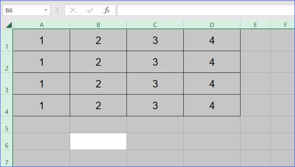 Ctrl+A: Selects Current Data - ExcelNotes