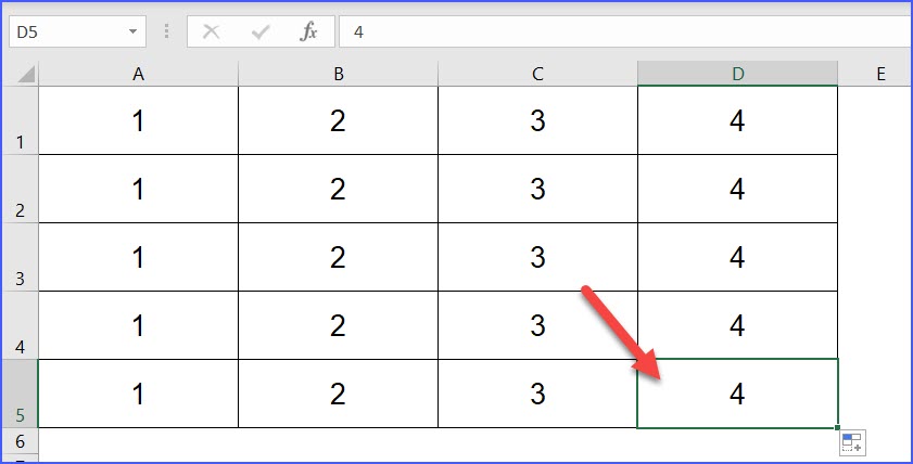 Ctrl+End: Move to the Last Cell - ExcelNotes
