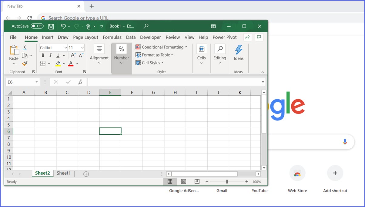 Ctrl+F8: Re-size a Workbook - ExcelNotes