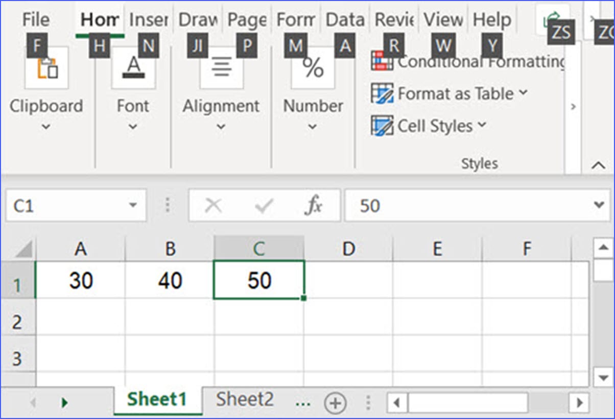 Shift+F6: Switch between Worksheet and Zoom controls - ExcelNotes