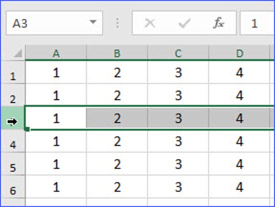 Shift+Space Bar: Select an Entire Row - ExcelNotes Shift+Space Bar: Select an Entire Row - ExcelNotes