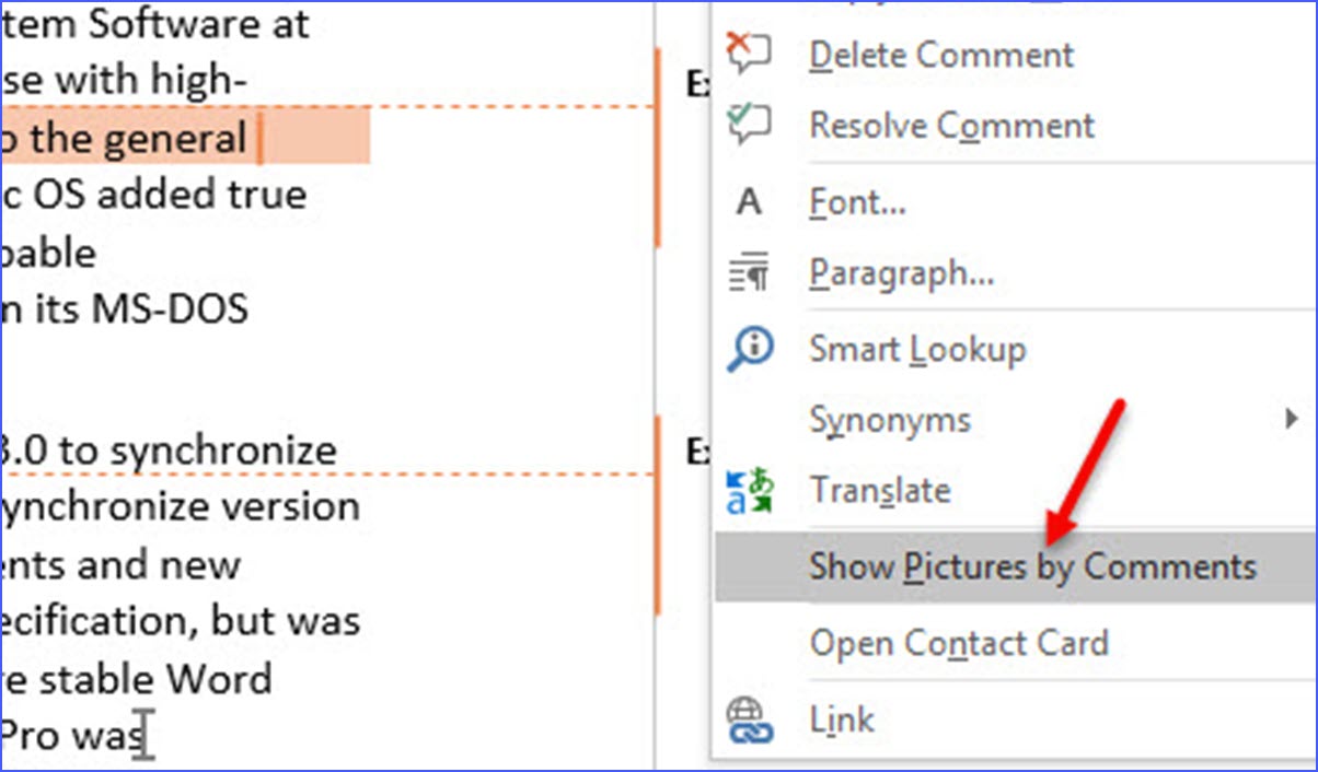 How to Hide Image in Word Comment Box - ExcelNotes