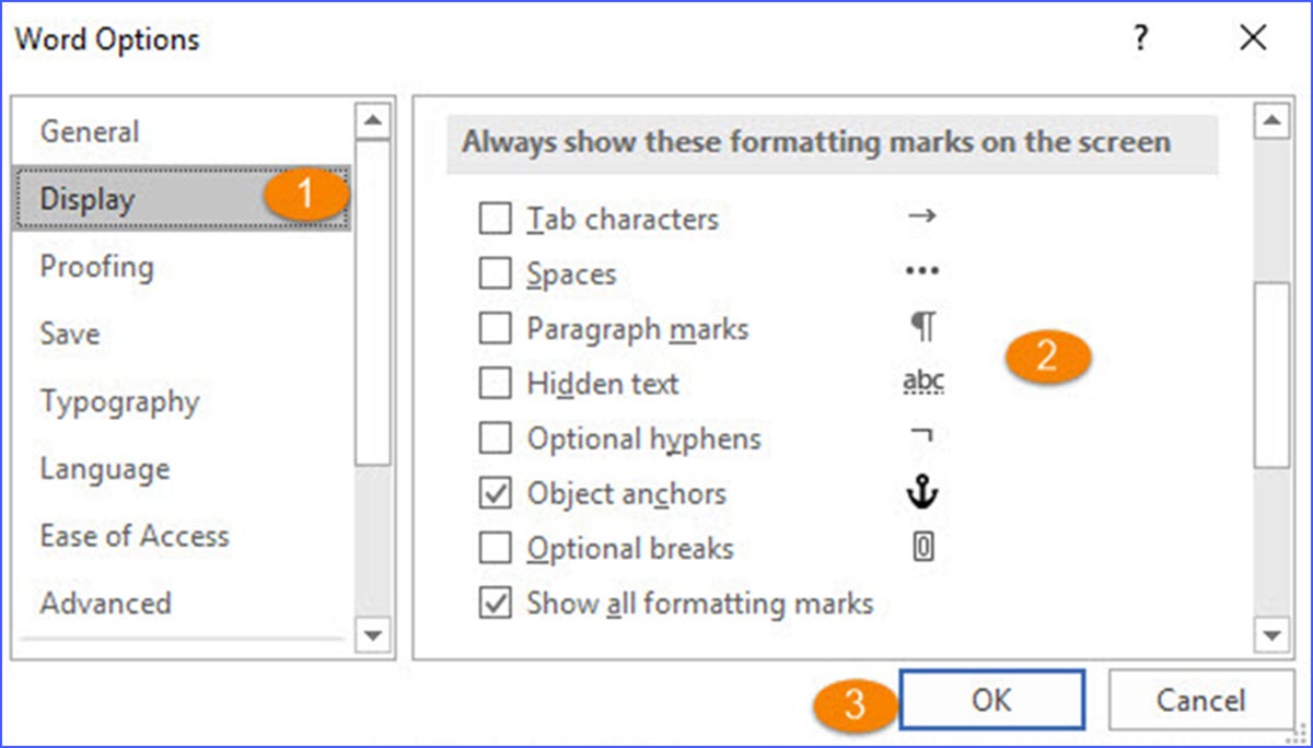 How To Show Or Hide Formatting Marks In Word ExcelNotes