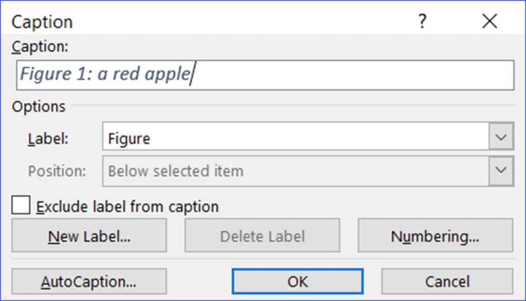 How To Insert Caption For An Image Or Table In Word ExcelNotes