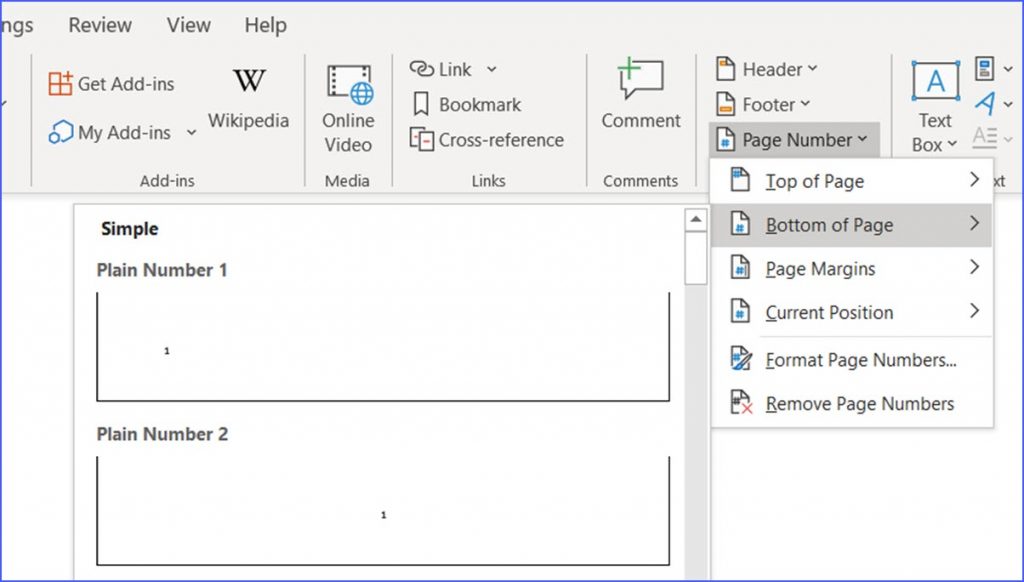 How To Add Page Numbers Only On Certain Pages In Word ExcelNotes