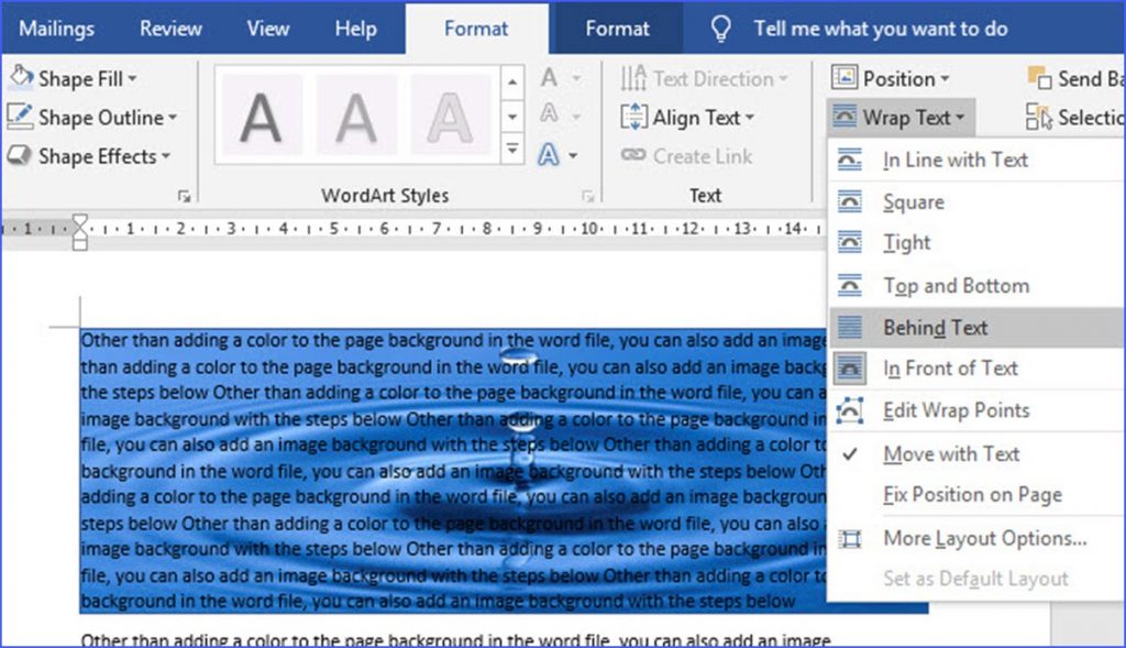How To Add A Picture Background To A Paragraph In Word ExcelNotes