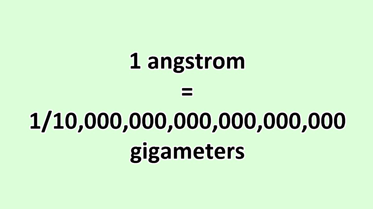 Convert Angstrom to Gigameter - ExcelNotes