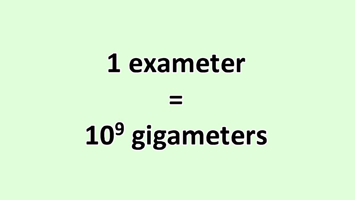Convert Exameter to Gigameter - ExcelNotes