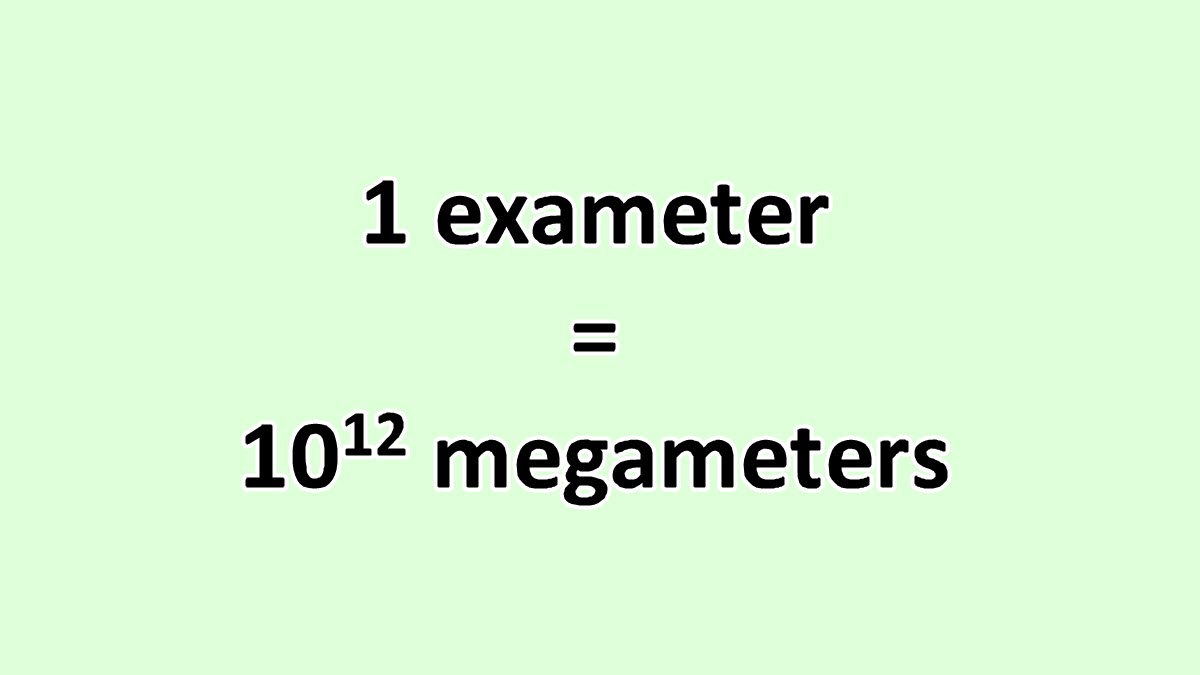 Convert Exameter to Megameter - ExcelNotes