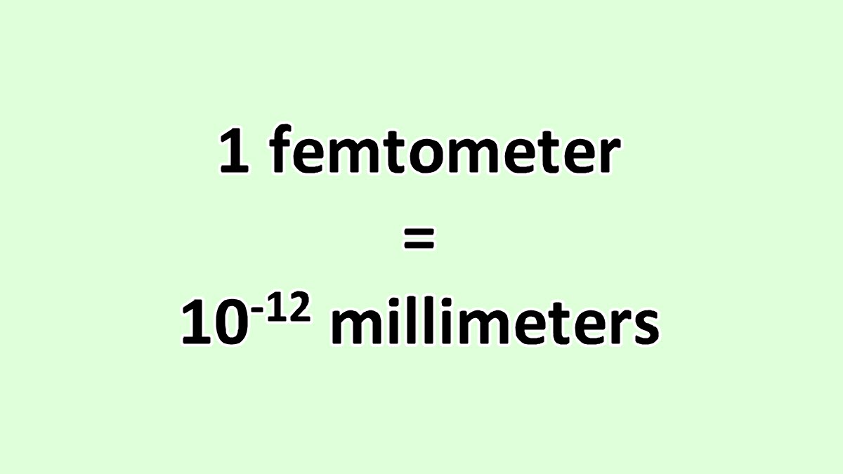 Convert Femtometer to Millimeter - ExcelNotes
