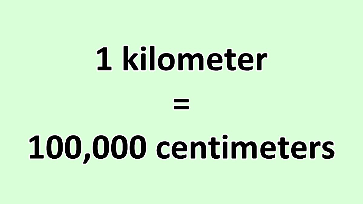 Convert Kilometer To Centimeter ExcelNotes