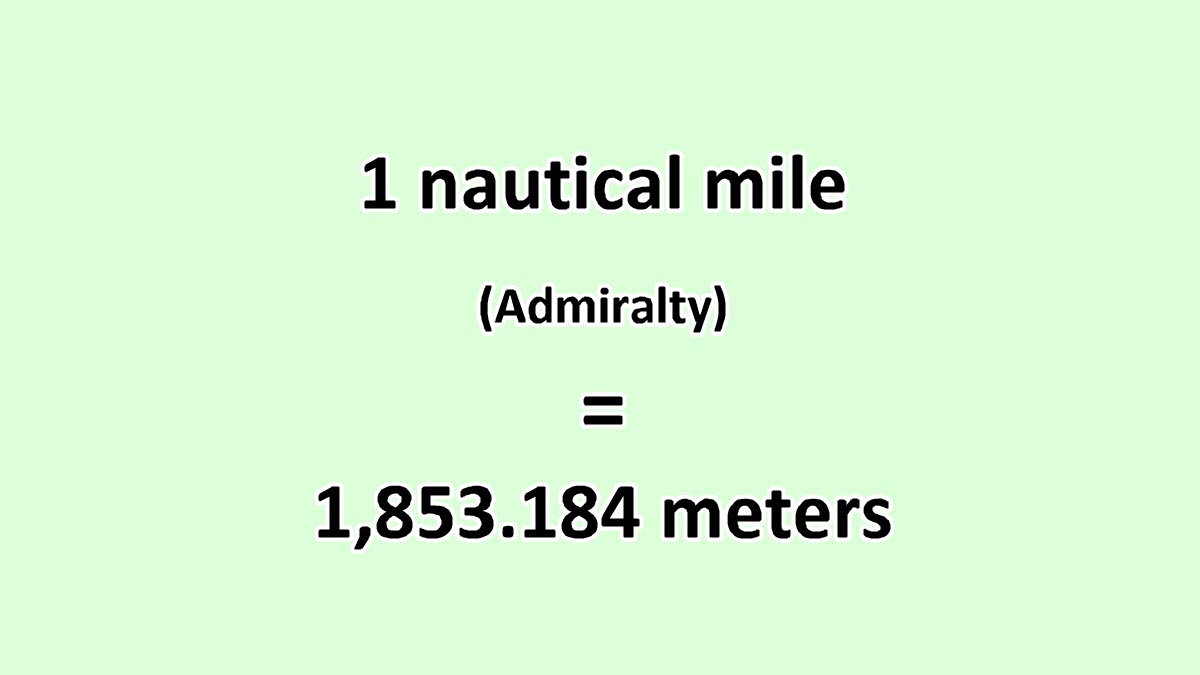 Convert Nautical Mile Admiralty To Meter ExcelNotes