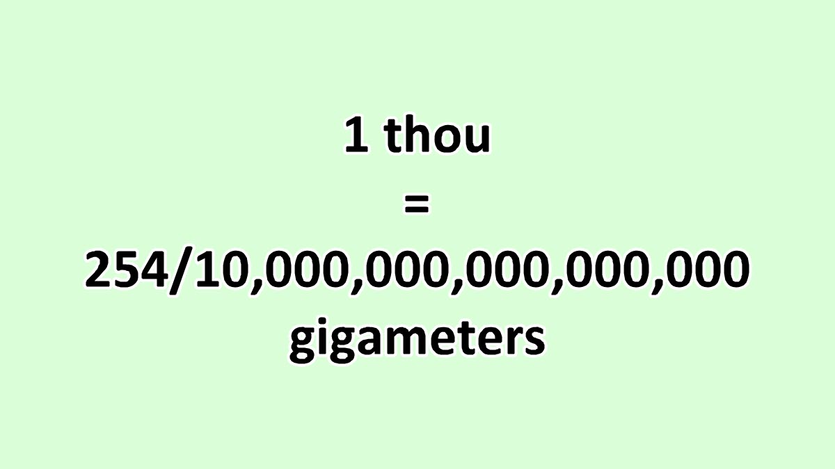 Convert Thou to Gigameter - ExcelNotes