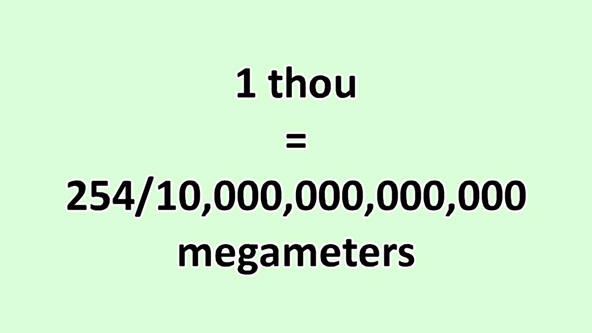Convert Thou to Megameter - ExcelNotes