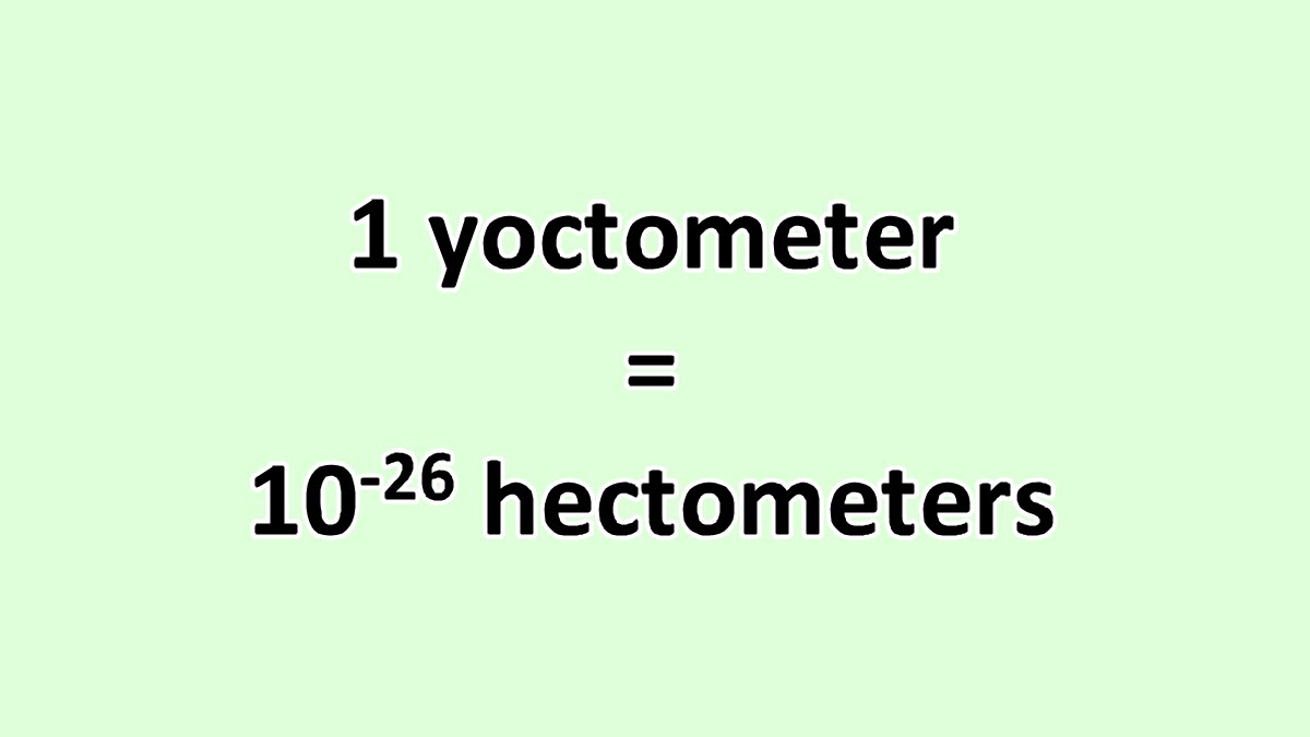 Convert Yoctometer to Hectometer - ExcelNotes