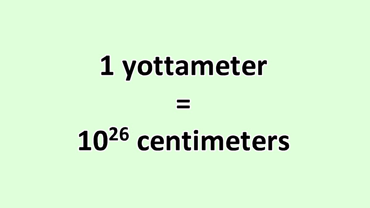 Convert Yottameter to Centimeter - ExcelNotes