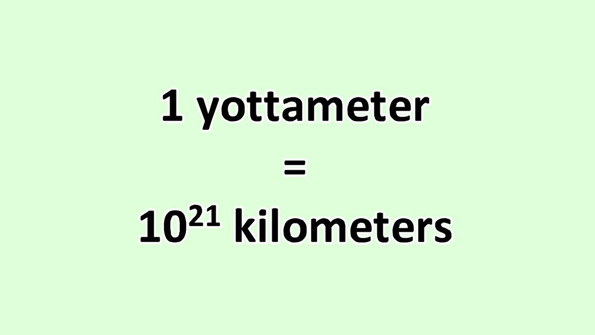 Convert Yottameter to Kilometer - ExcelNotes