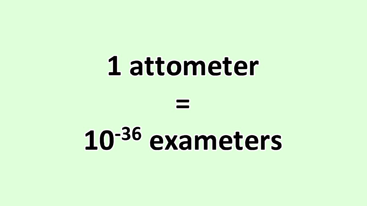 Convert Attometer to Exameter - ExcelNotes