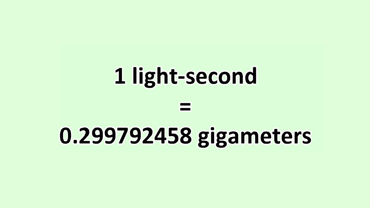 Convert Light-second to Gigameter - ExcelNotes