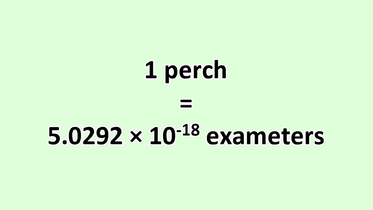 Convert Perch to Exameter - ExcelNotes