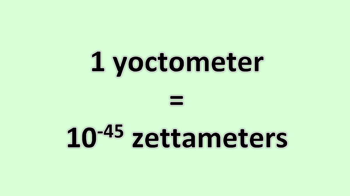 Convert Yoctometer to Zettameter - ExcelNotes