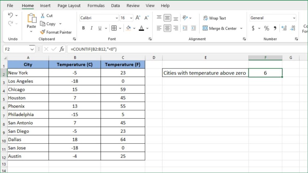 How To Count Cells That Are Negative Numbers ExcelNotes