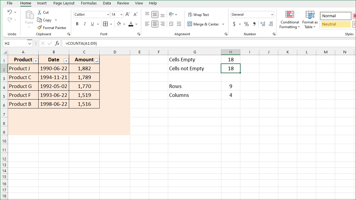 How To Count Cells In A Range ExcelNotes