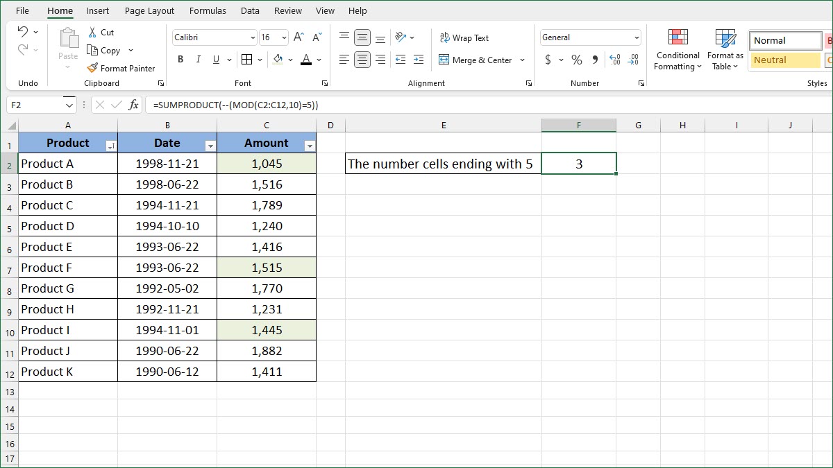 How To Count Cells Ending With A Digit Excelnotes