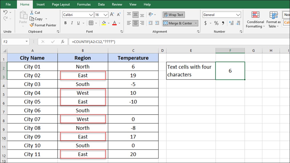 How To Count Text Cells With A Number Of Characters Excelnotes 5179